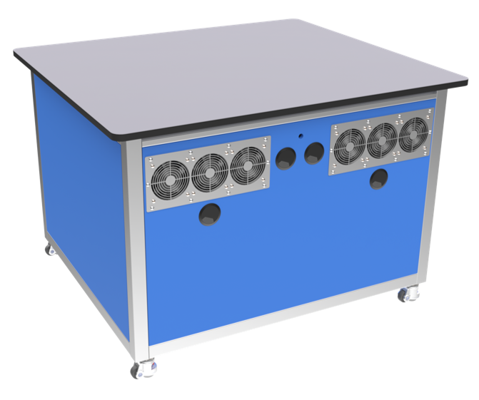 Mesa de Laboratorio Móvil ZBENCH 120VP2XL | ZENBENCH